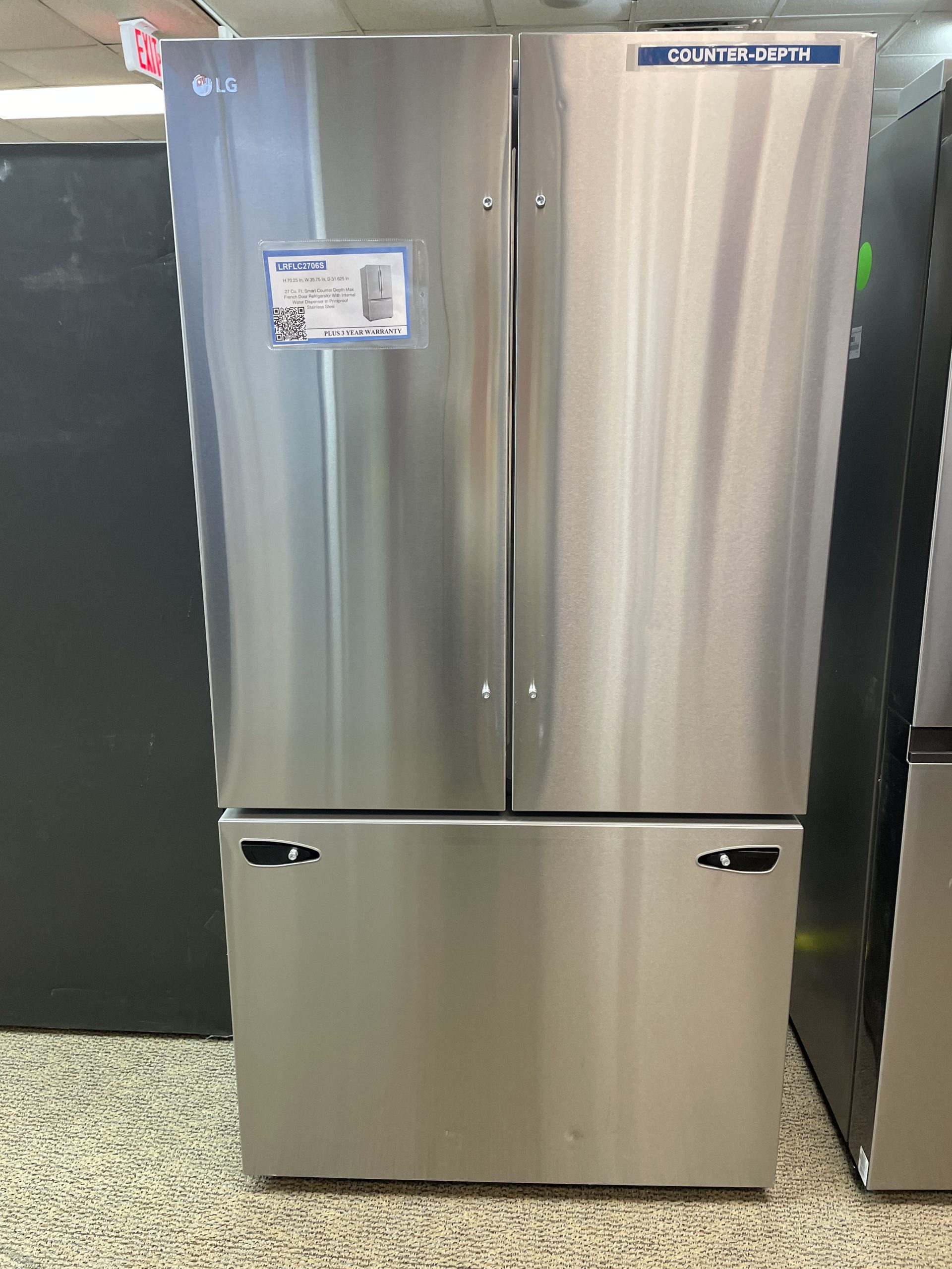 27 cu. ft. Smart Counter-Depth MAX French Door Refrigerator with ...