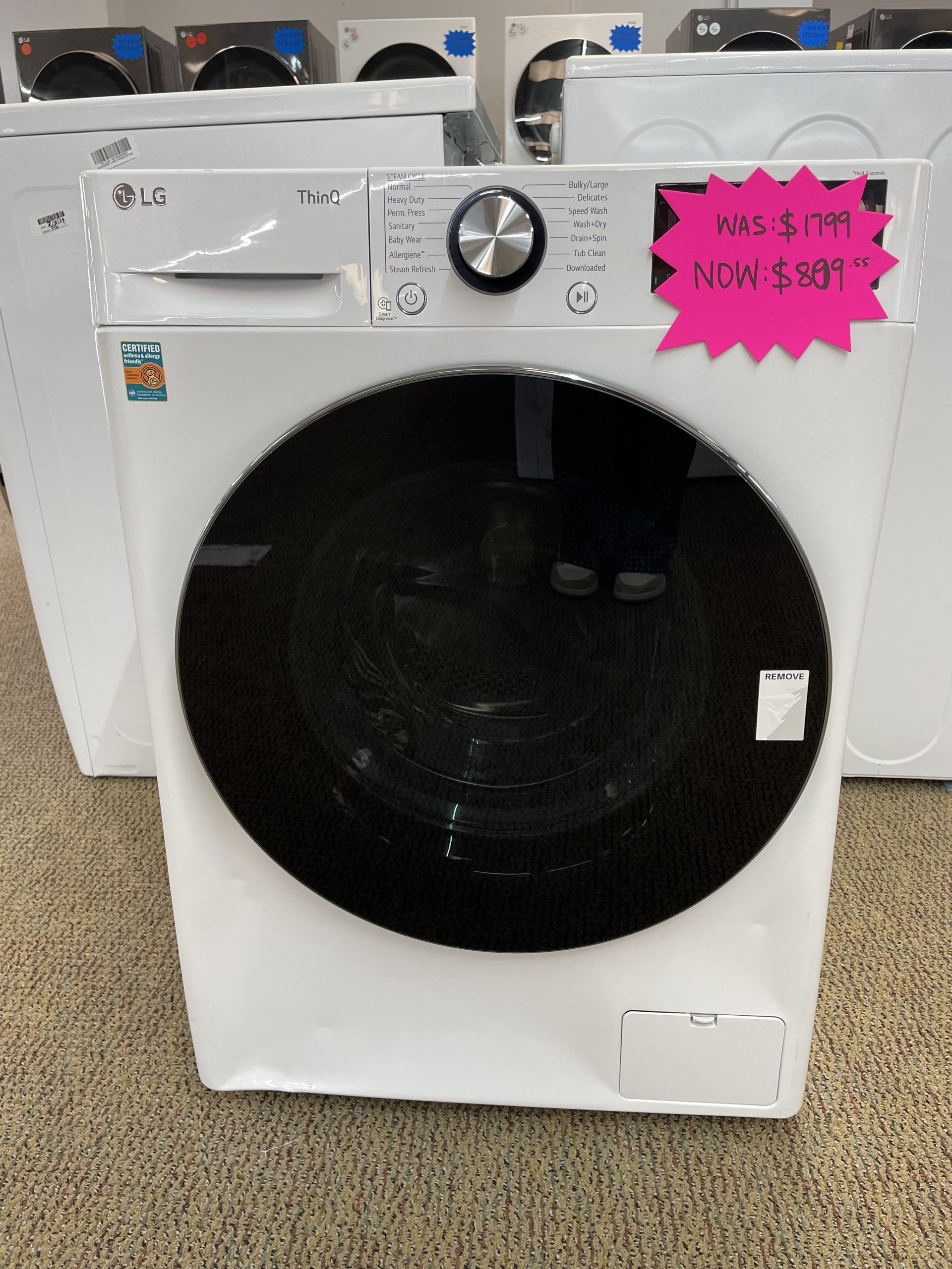 24 in. W 2.4 cu. ft. SMART All-in-One Compact Front Load Washer ...