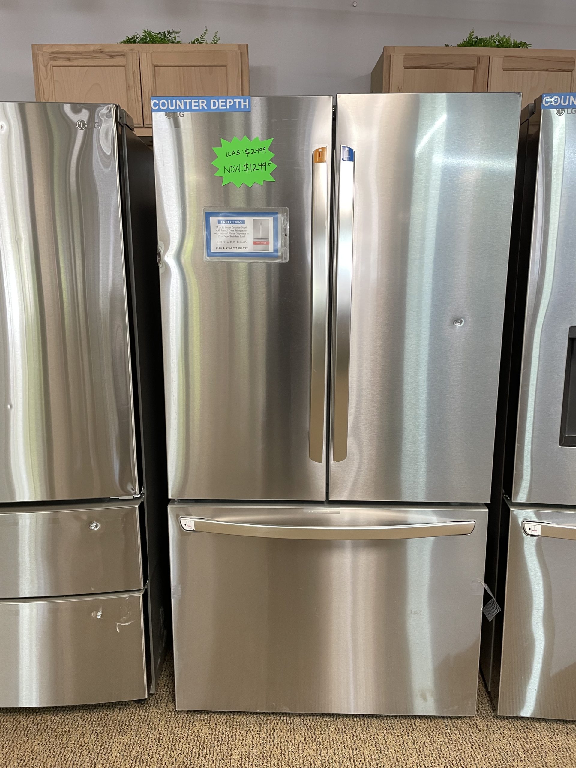 27 cu. ft. Smart Counter-Depth MAX French Door Refrigerator with ...