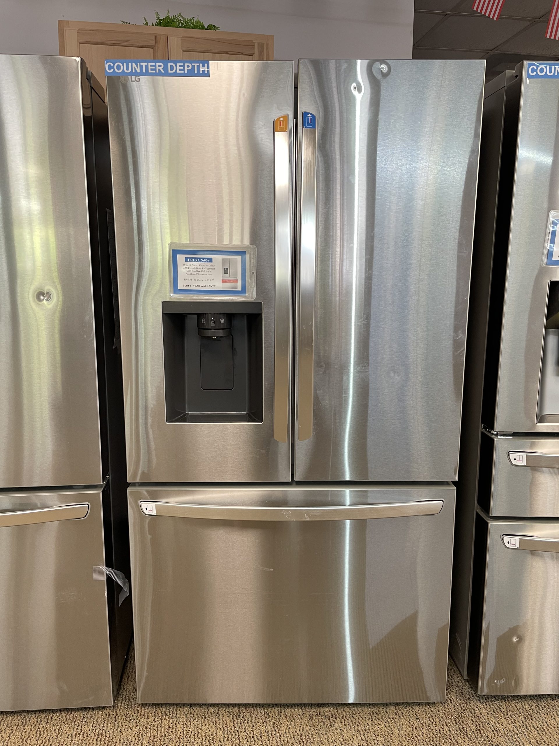 26 cu. ft. Smart Counter-Depth MAX French Door Refrigerator with Dual ...
