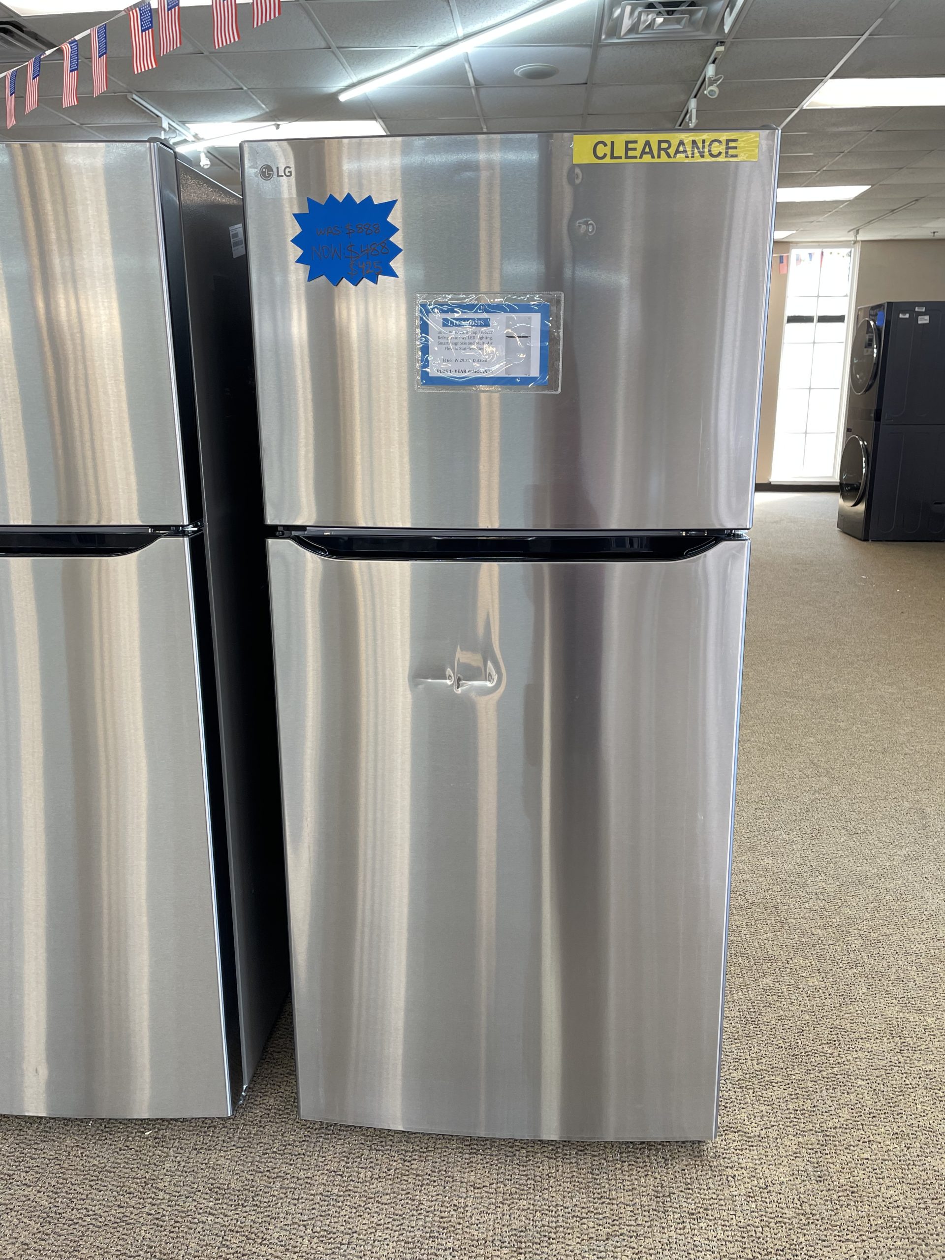 30 in. W 20 cu. ft. Top Freezer Refrigerator w/ LED Lighting ...