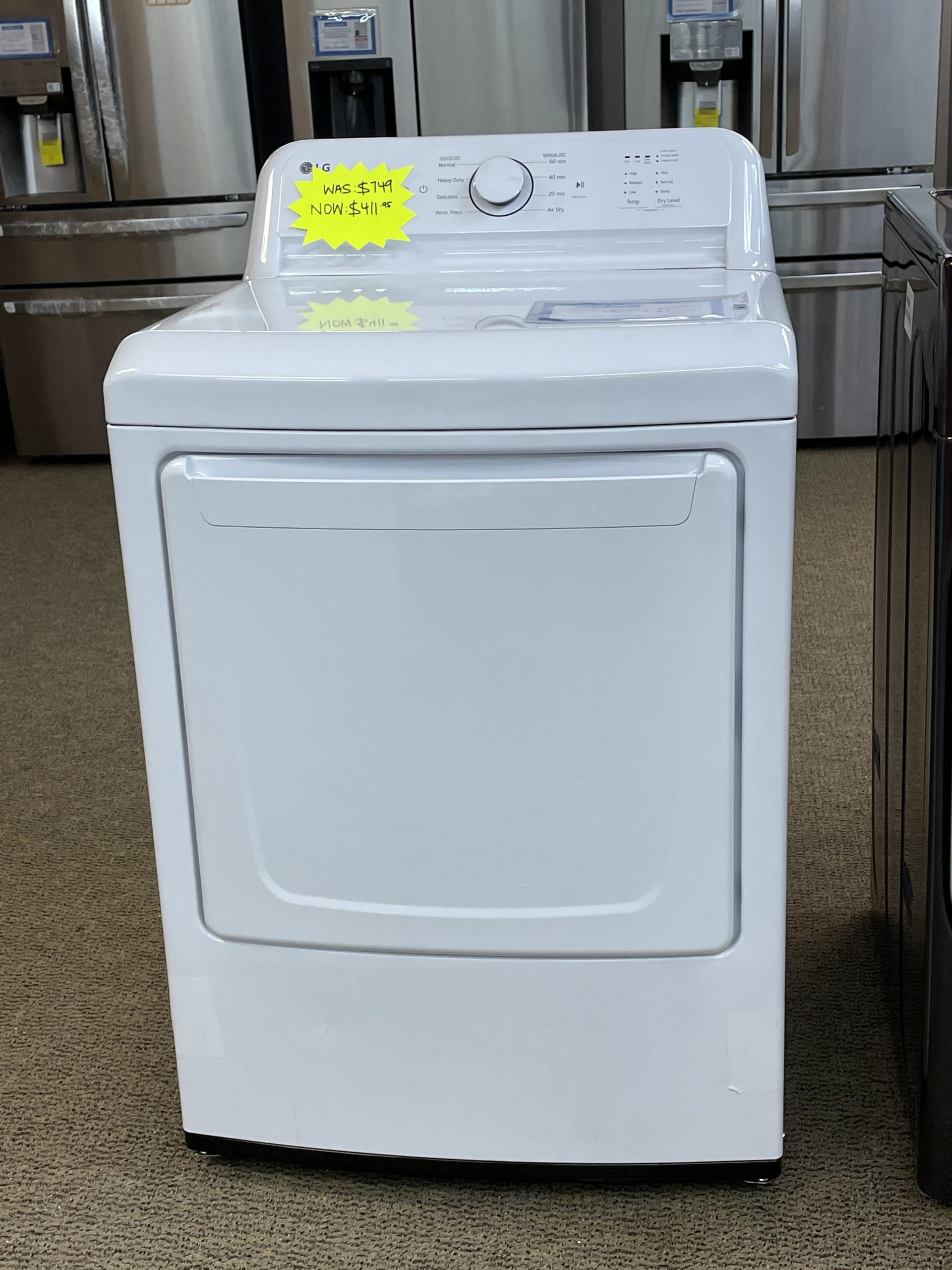 7.3 Cu. Ft. Vented Electric Dryer in White with Sensor Dry Technology ...
